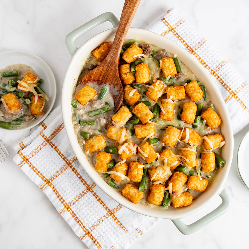 Cheesy Potato Tot Casserole | Birds Eye